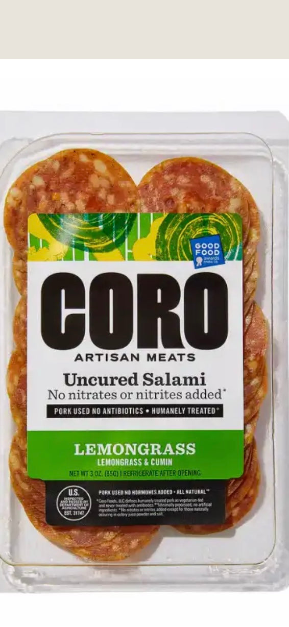Coro Artisan Meats Lemongrass Salami – Local Yokels